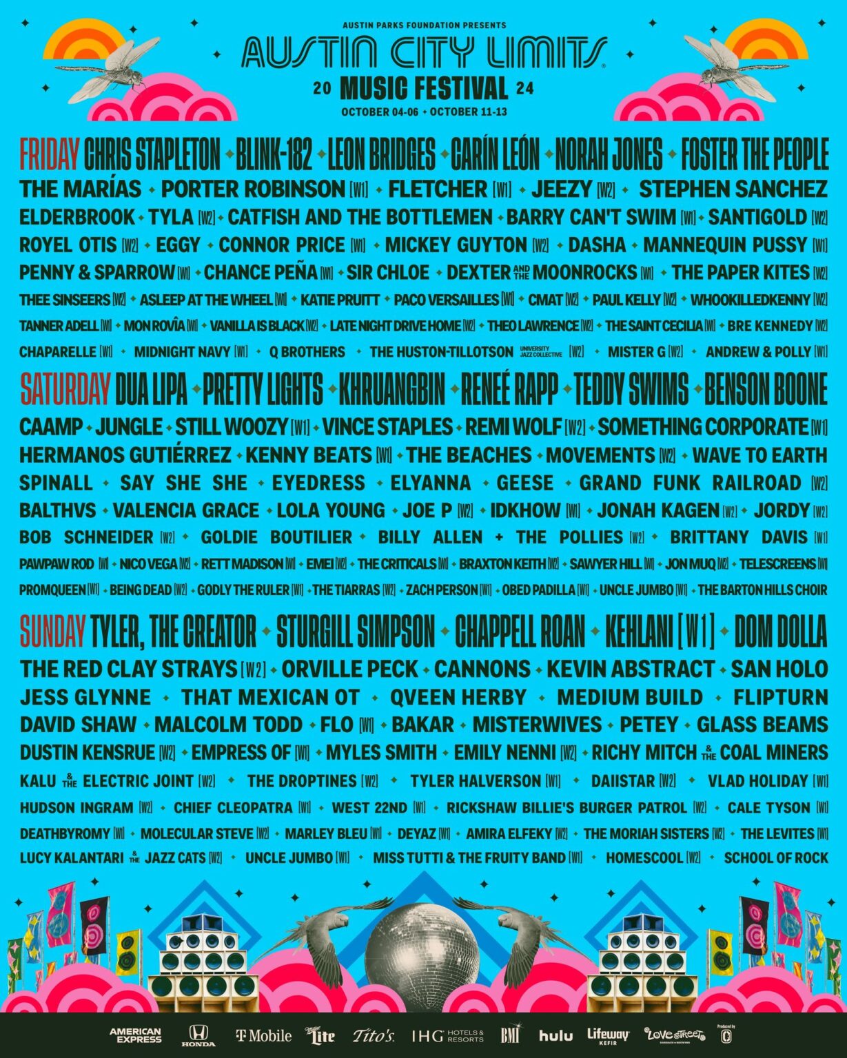 Austin City Limits Festival 2024: Lineup Announced - Onstage Magazine.com